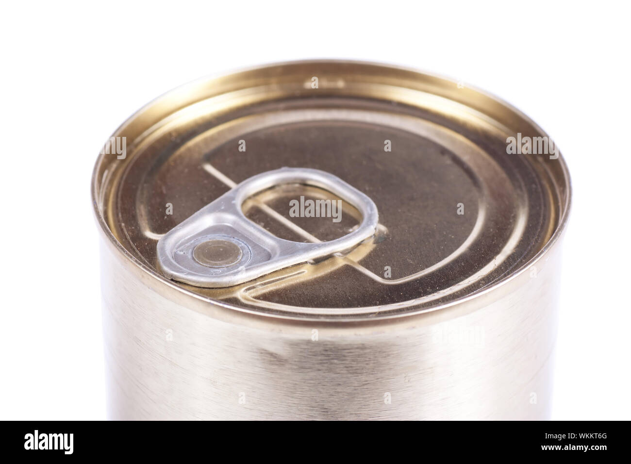 Studio shot of tin can isolated on the white background Stock Photo - Alamy