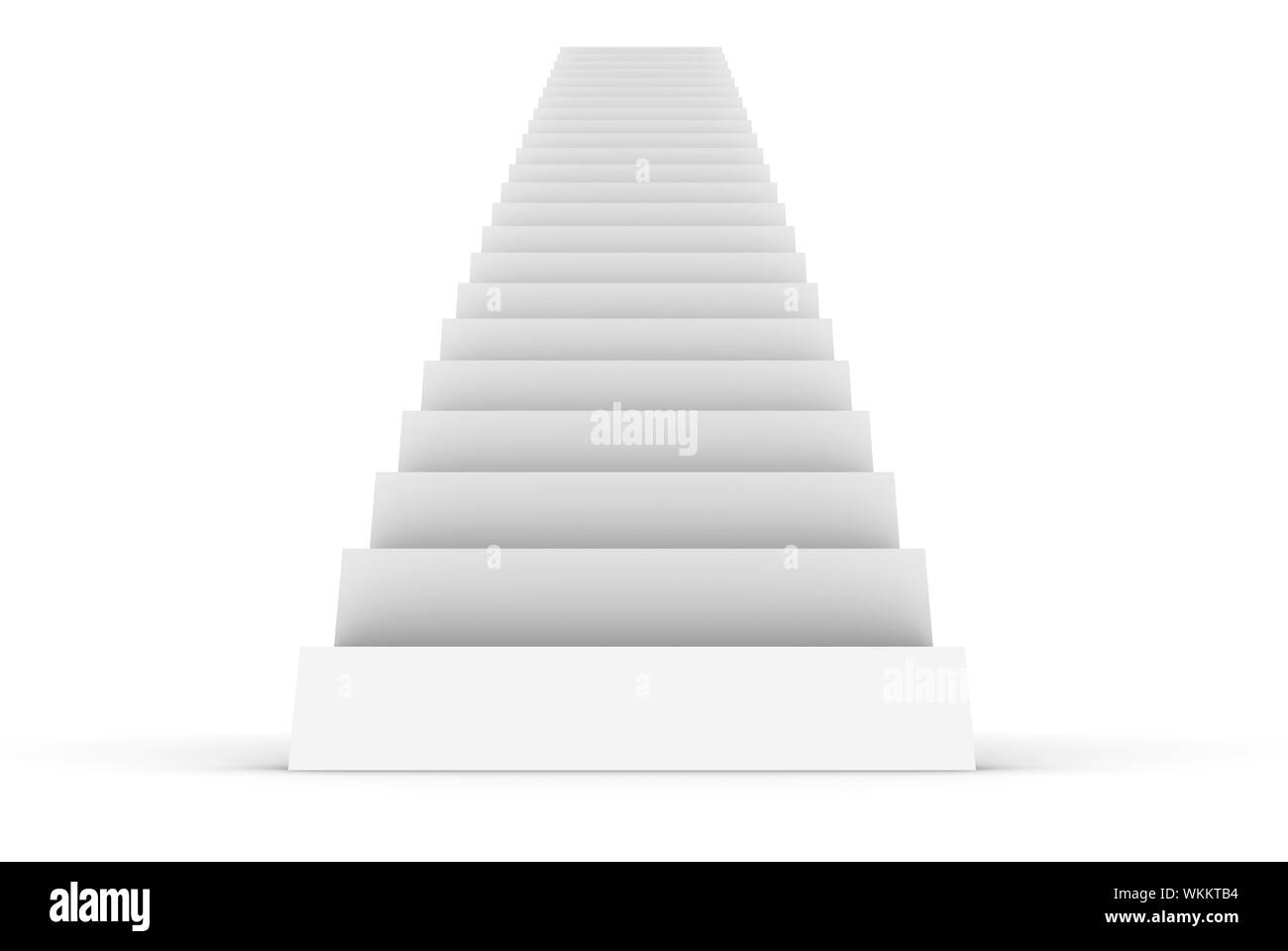 Staircase. Isolated render on the white background Stock Photo - Alamy