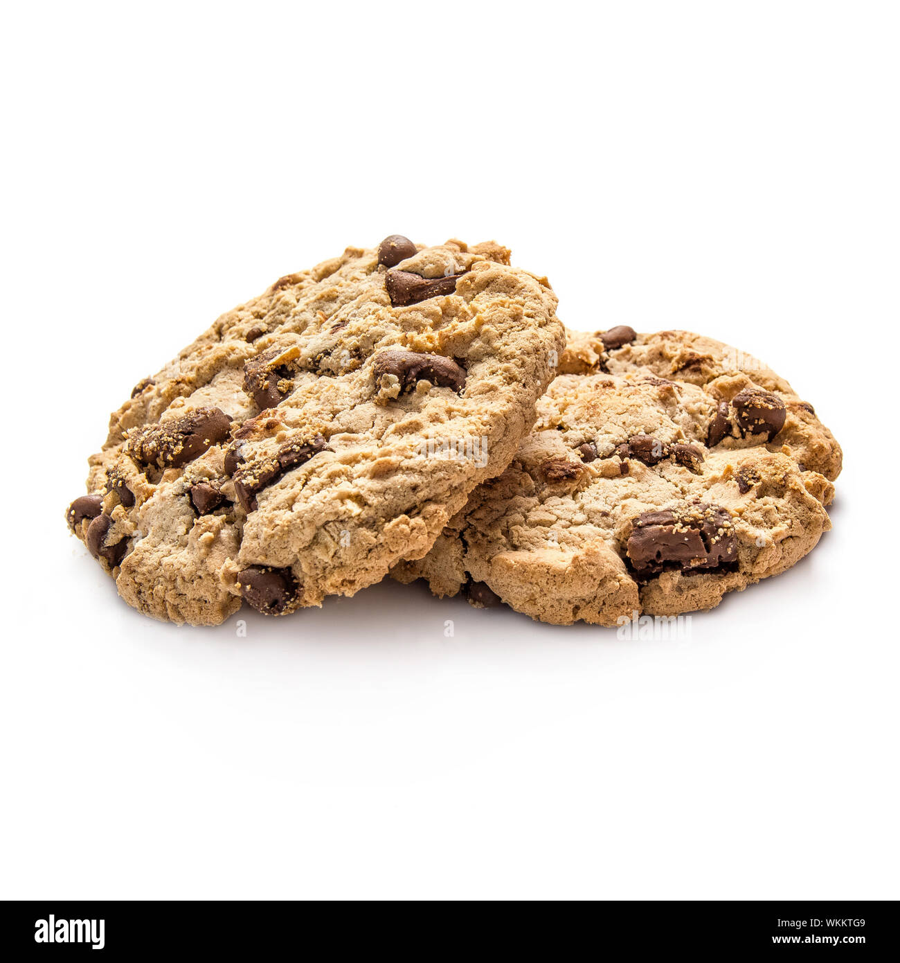 Two cookies isolated on white background Stock Photo - Alamy