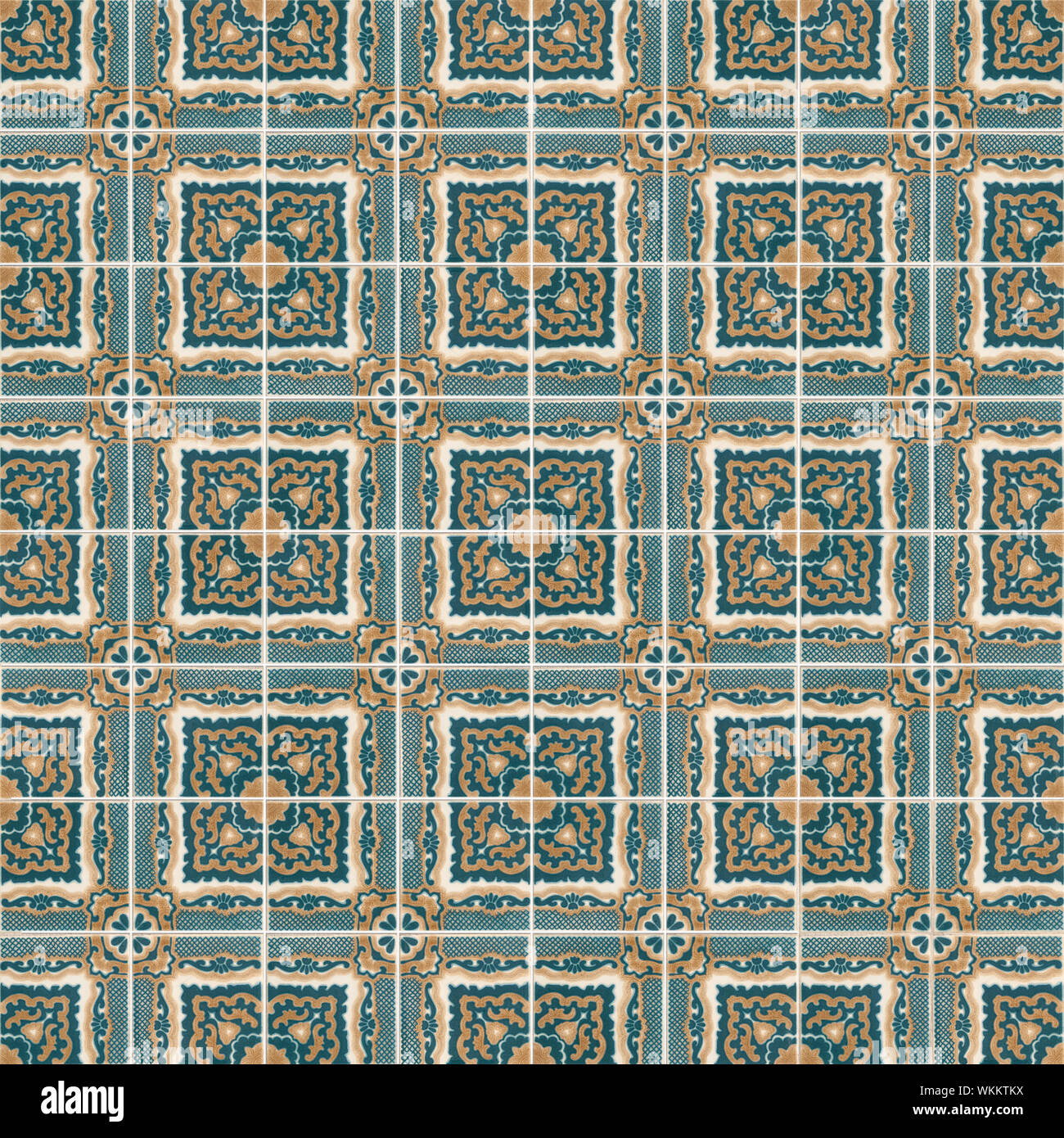 Seamless tile pattern of ancient ceramic tiles Stock Photo - Alamy