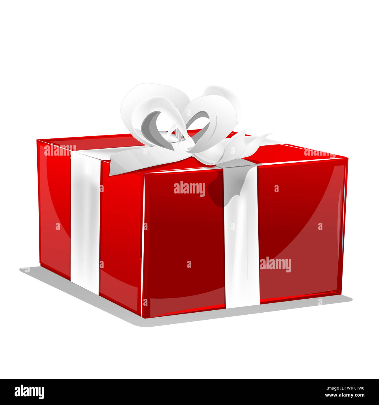 illustration of abstract gift on white background Stock Photo - Alamy