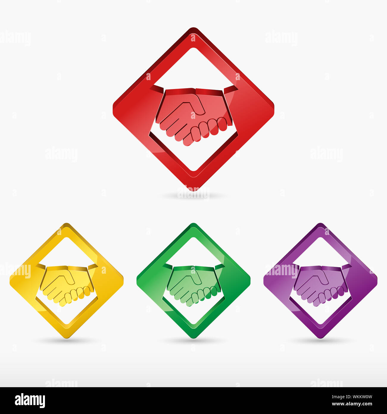 Handshake icon hi-res stock photography and images - Alamy