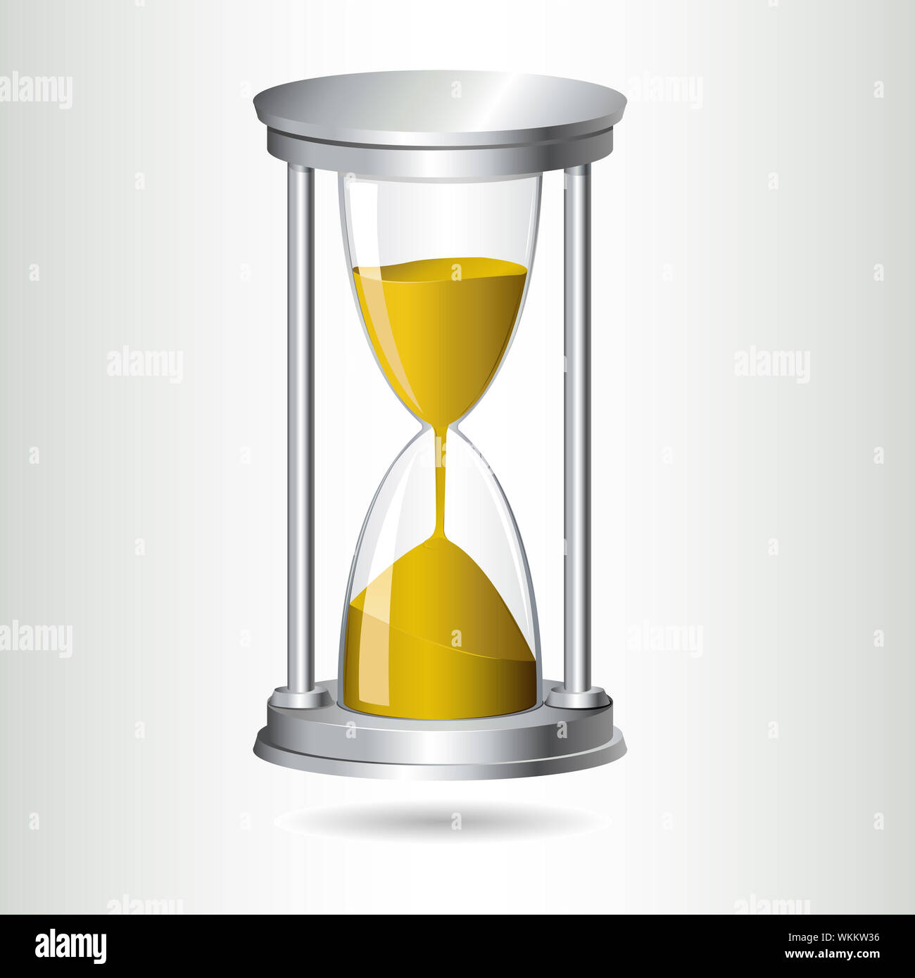 illustration of hour watch on white background Stock Photo - Alamy