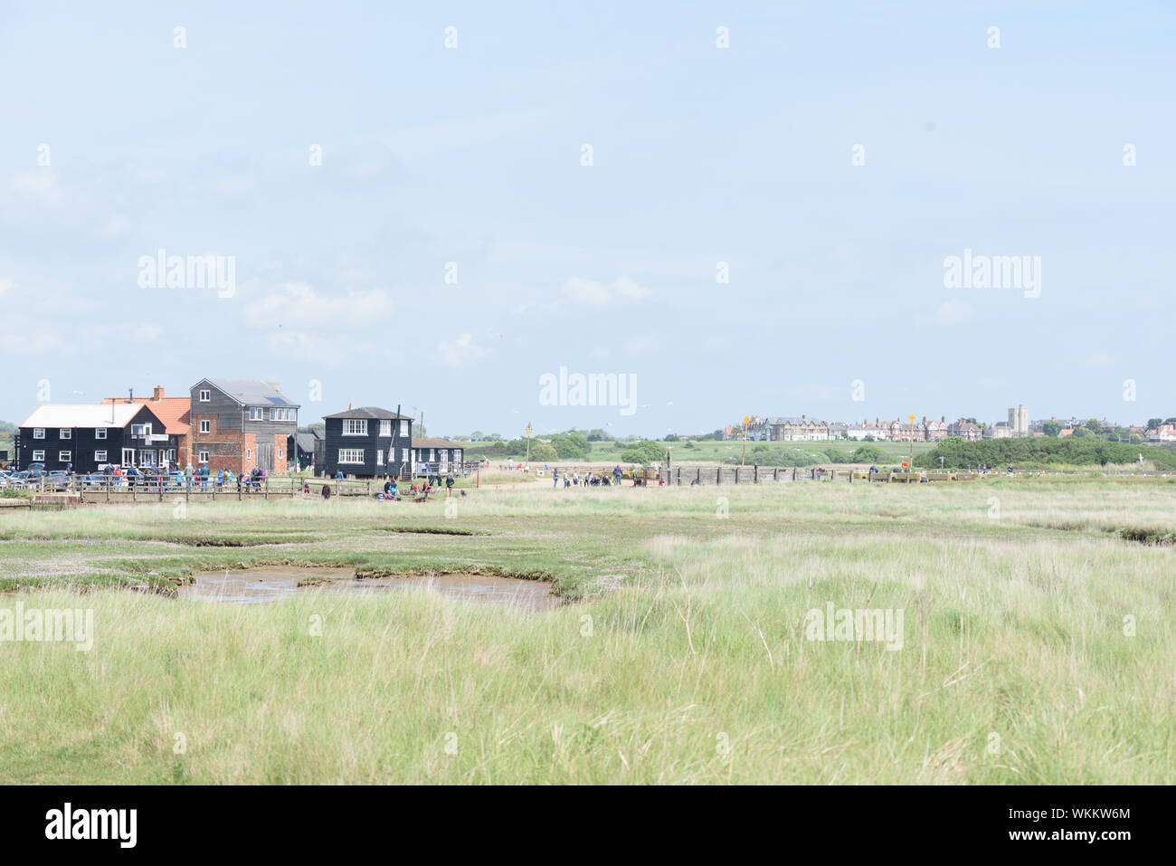 WALBERSWICK, SUFFOLK/ENGLAND - 9TH JUNE 2019 - People crabbing for fun ...