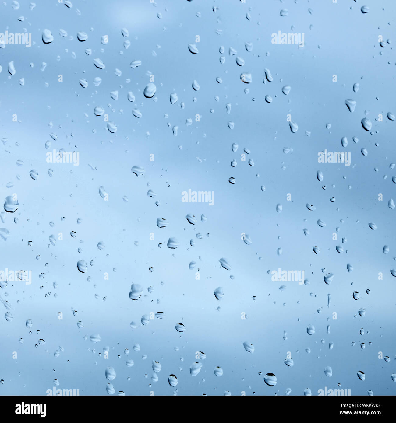 Texture from droplets of rain water on a windowpane surface Stock Photo ...