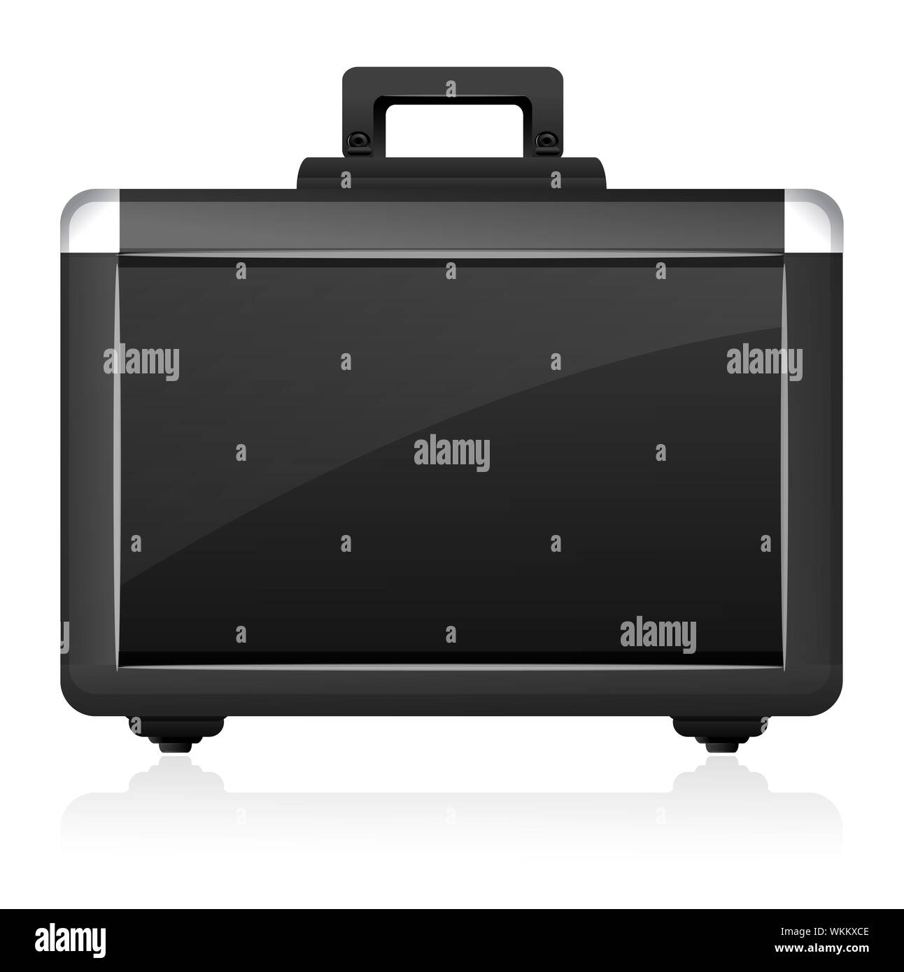 illustration of briefcase on white background Stock Photo - Alamy