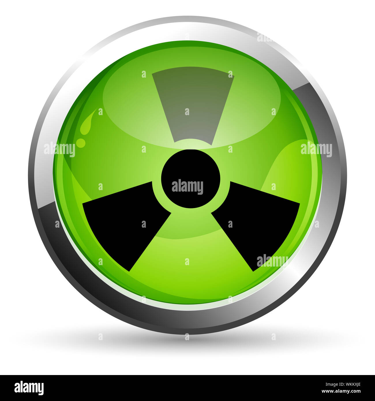 illustration of nuclear on white background Stock Photo - Alamy