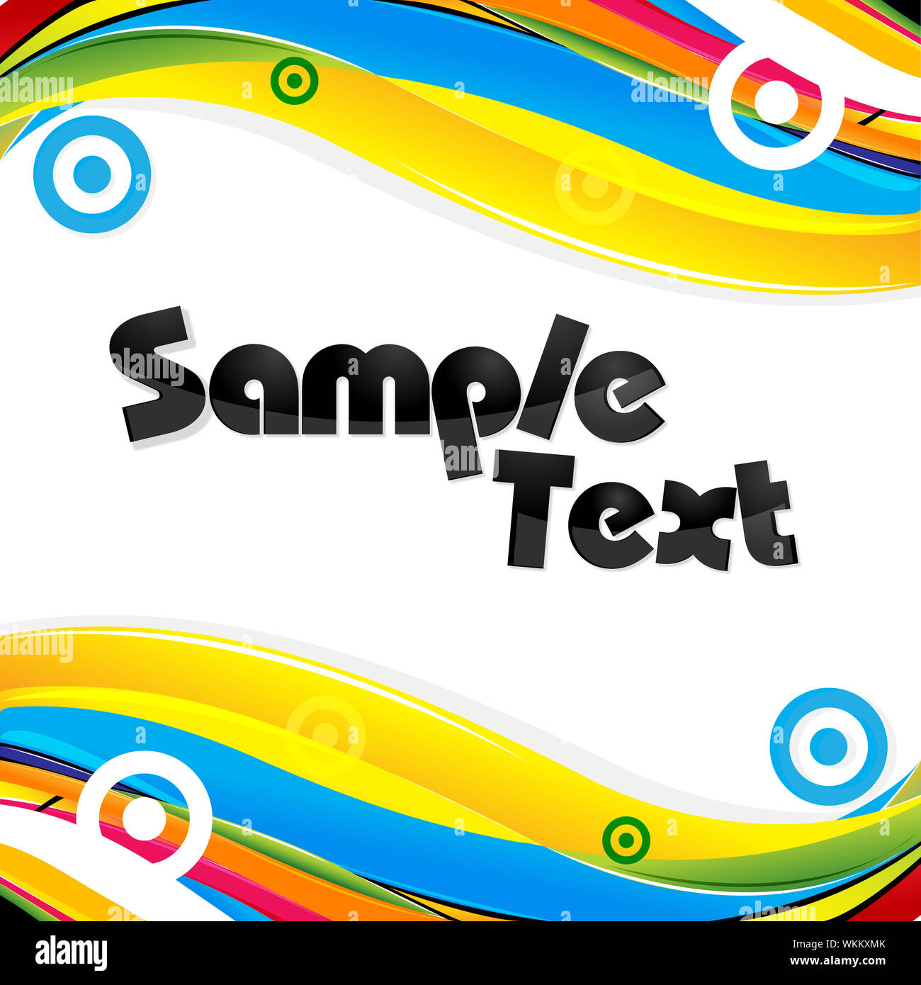 illustration of abstract colorful card Stock Photo - Alamy