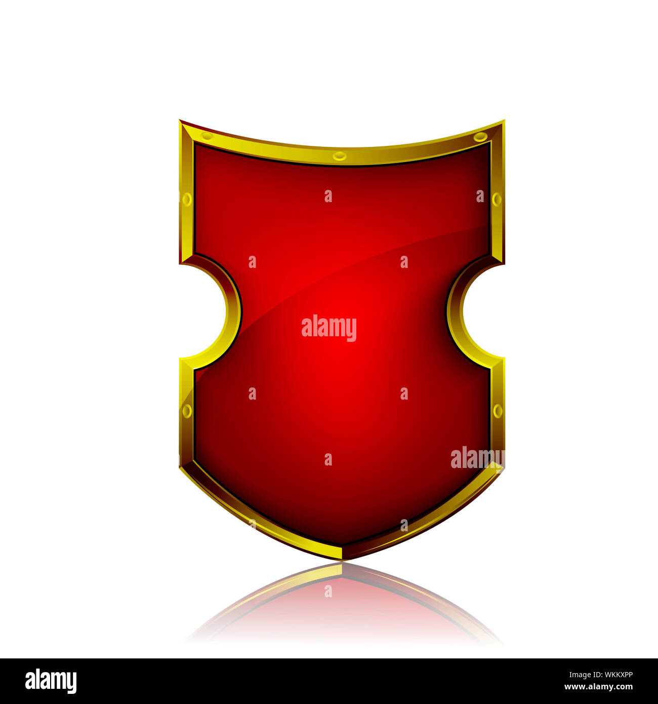 illustration of abstract shield on white background Stock Photo - Alamy