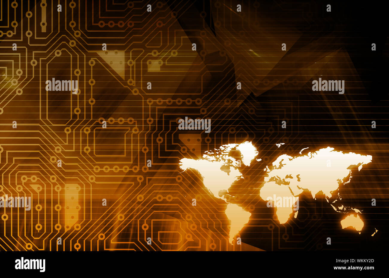 Integrated Technologies on a Global Level Concept Stock Photo - Alamy