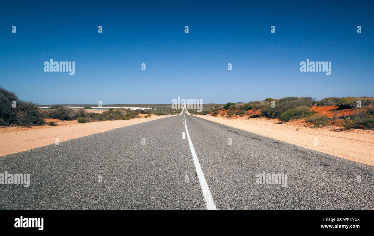 Longest straight road australia hi-res stock photography and images - Alamy