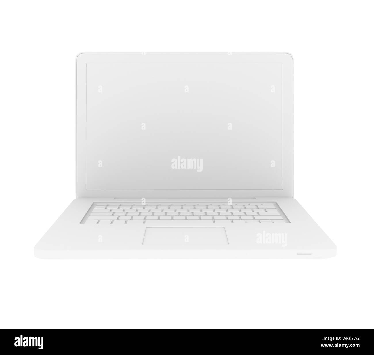 Laptop. Isolated on white background with empty space Stock Photo - Alamy