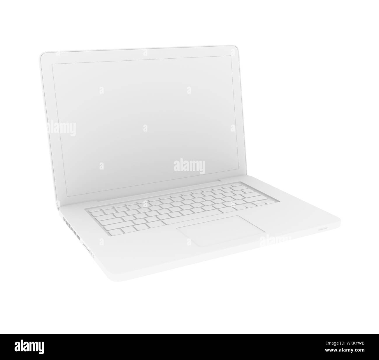 Laptop. Isolated on white background with empty space Stock Photo - Alamy