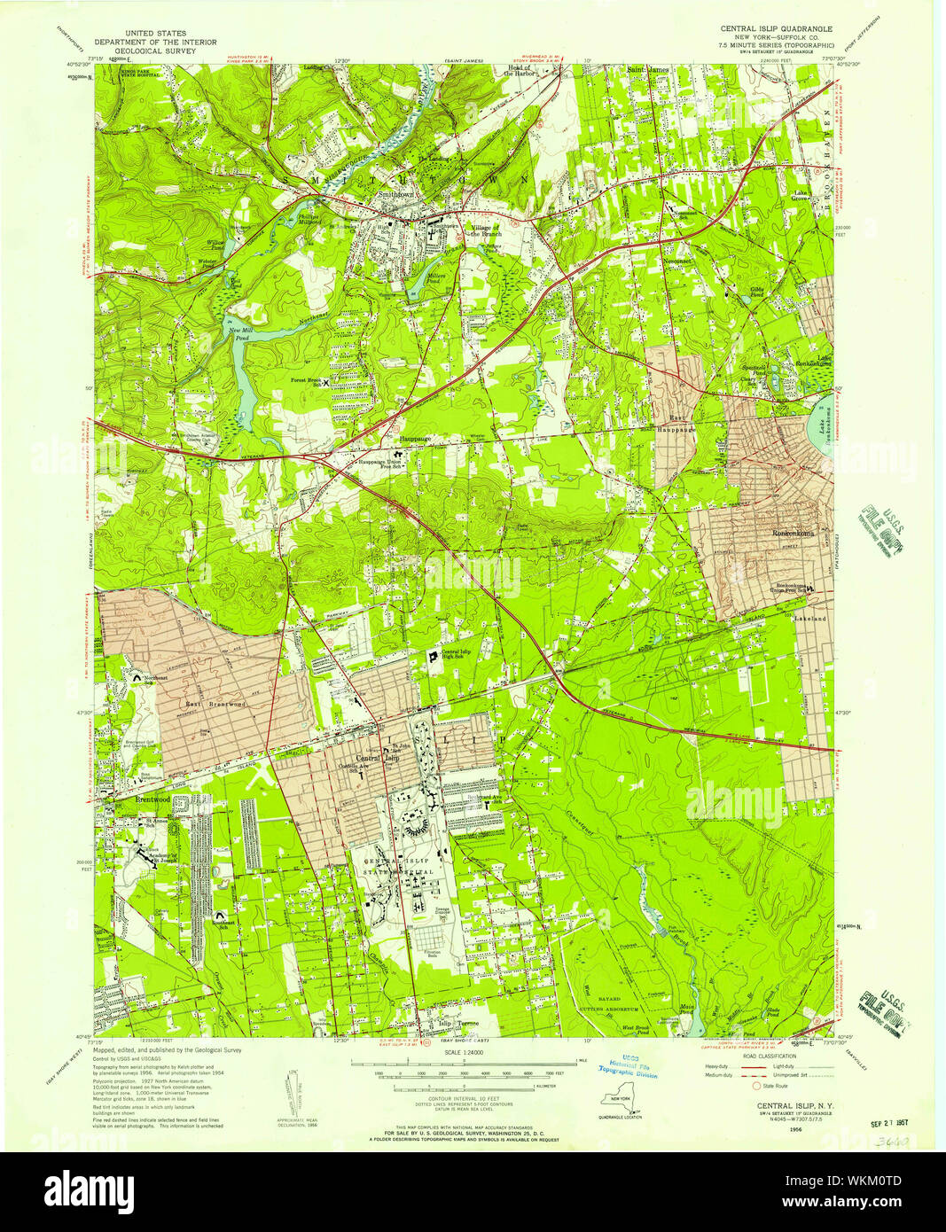 Map of central islip hi-res stock photography and images - Alamy