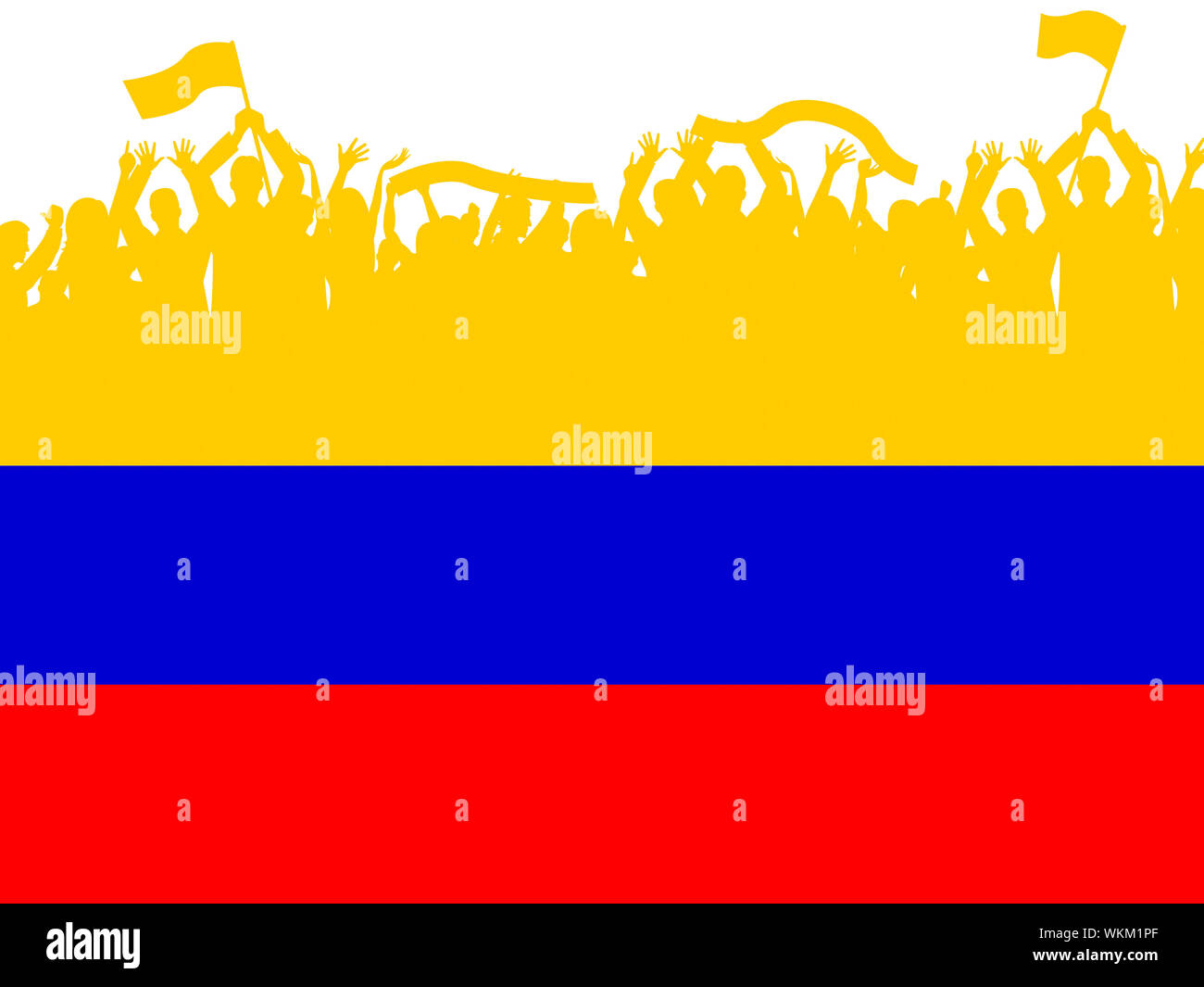 Columbia Flag Indicating Empty Space And Nationality Stock Photo - Alamy
