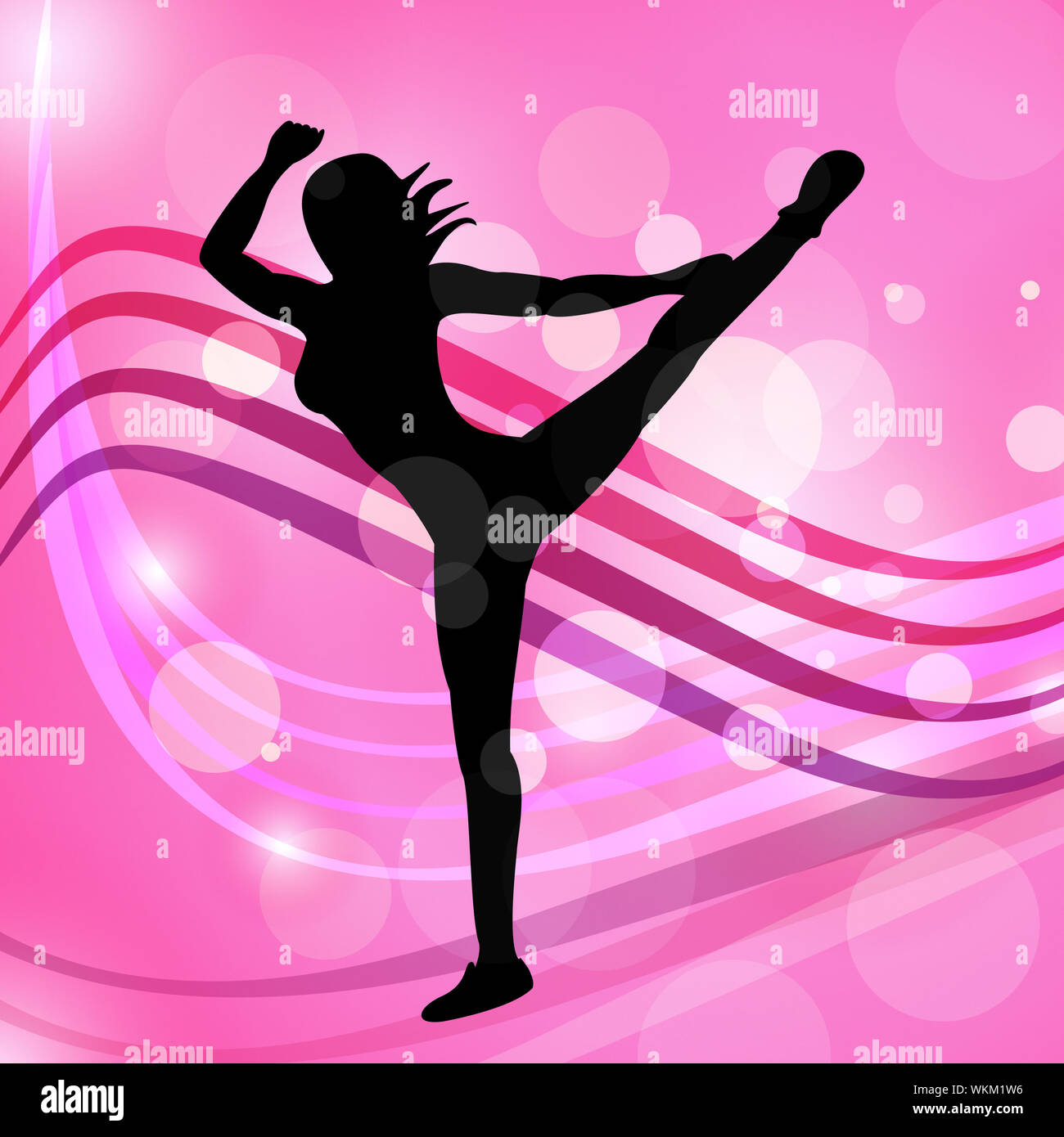 Dancing Posing Indicating Yoga Pose And Dancer Stock Photo - Alamy