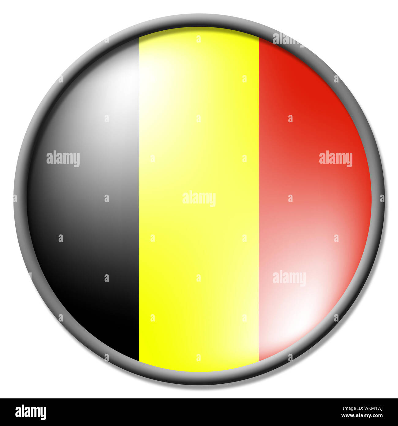 Belgian Badge Indicating National Flag And Nationality Stock Photo - Alamy