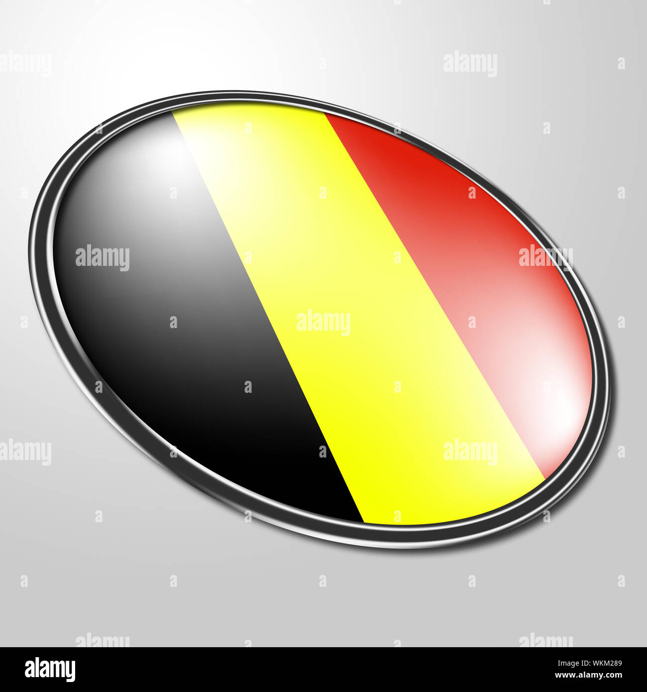 Belgian Badge Showing Waving Flag And National Stock Photo - Alamy