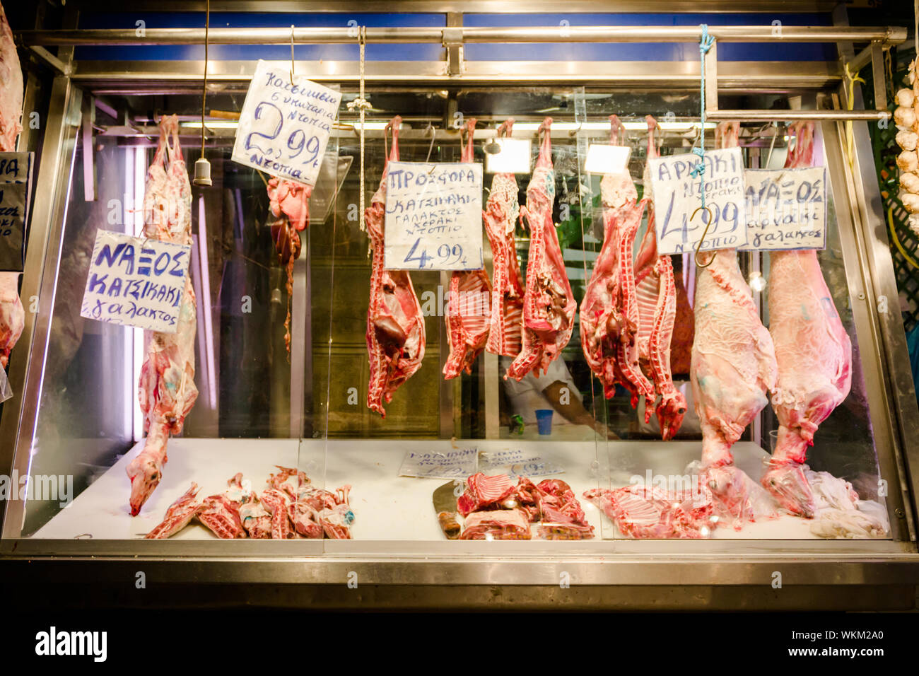 Meat Hanging In Butcher Shop High Resolution Stock Photography and ...