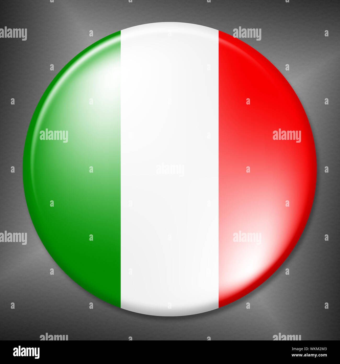 Italian Badge Representing National Flag And Country Stock Photo - Alamy
