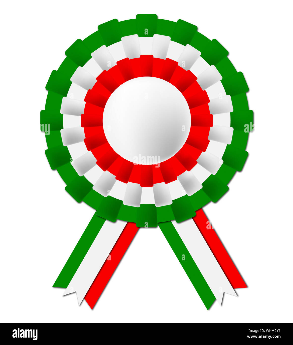 Italian Rosette Meaning Championship Euro And Flag Stock Photo - Alamy