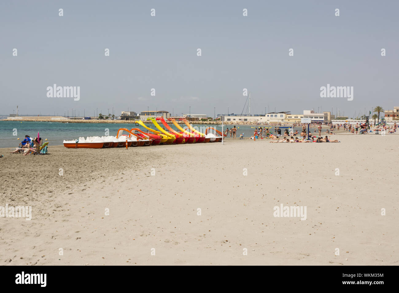 Beach and seafront at Santa Pola, Costa Blanca, Spain Stock Photo - Alamy