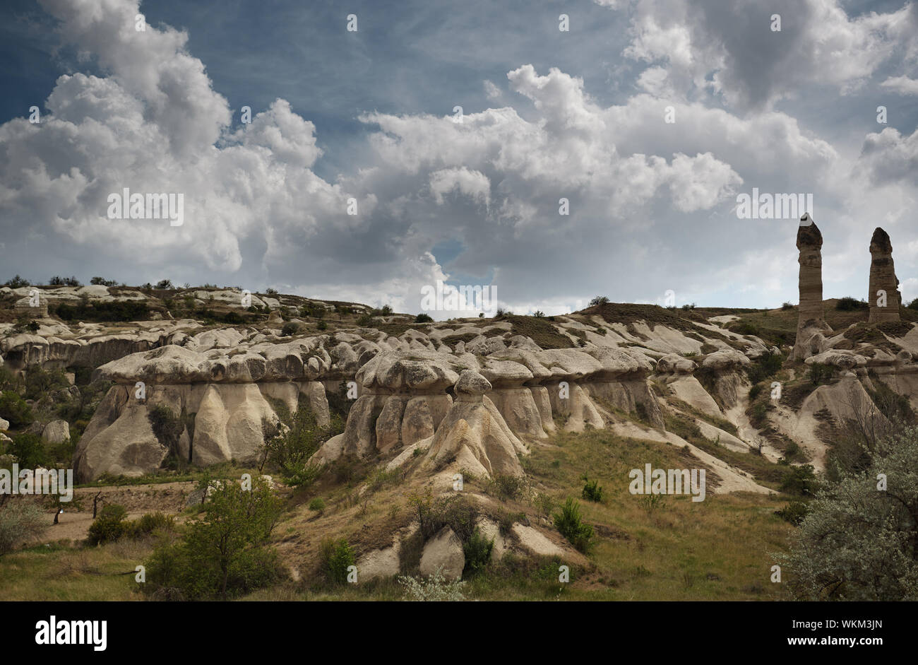 Rock formations of Cappadocia. Turkey. Horizontal photo Stock Photo - Alamy