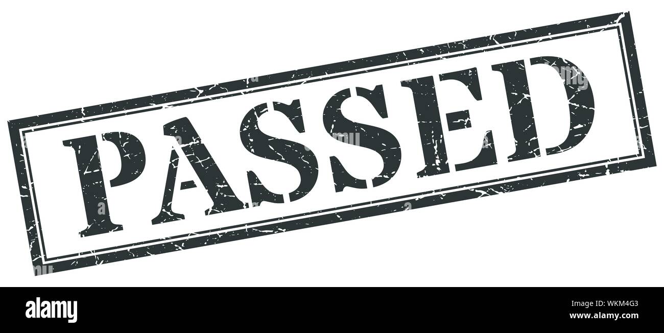 Passed rubber stamp Black and White Stock Photos & Images - Alamy