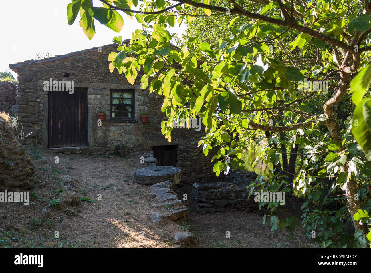 Countryside stone house Stock Photo - Alamy