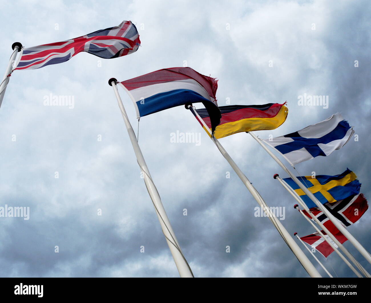 Swedish and european flags hi-res stock photography and images - Alamy