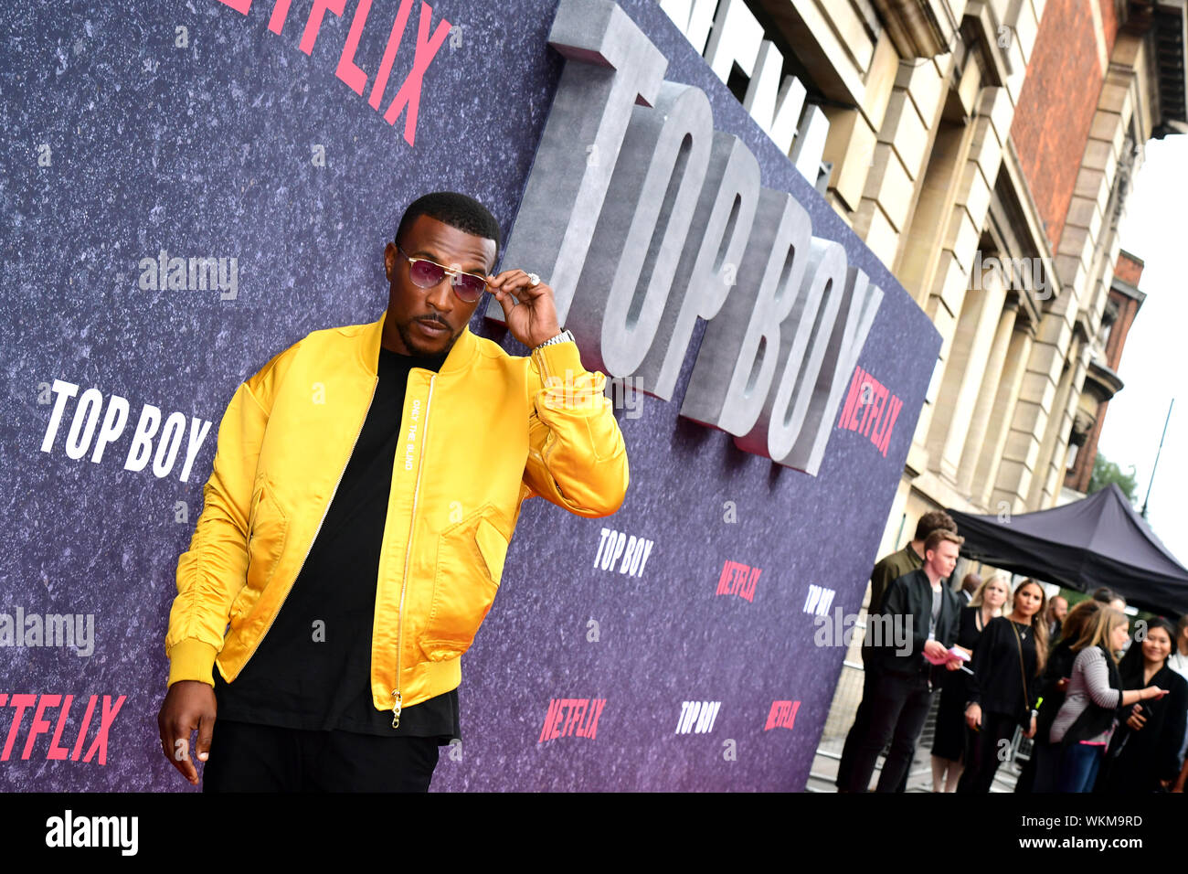 Ashley Walters attending the UK premiere of Top Boy at the Hackney ...