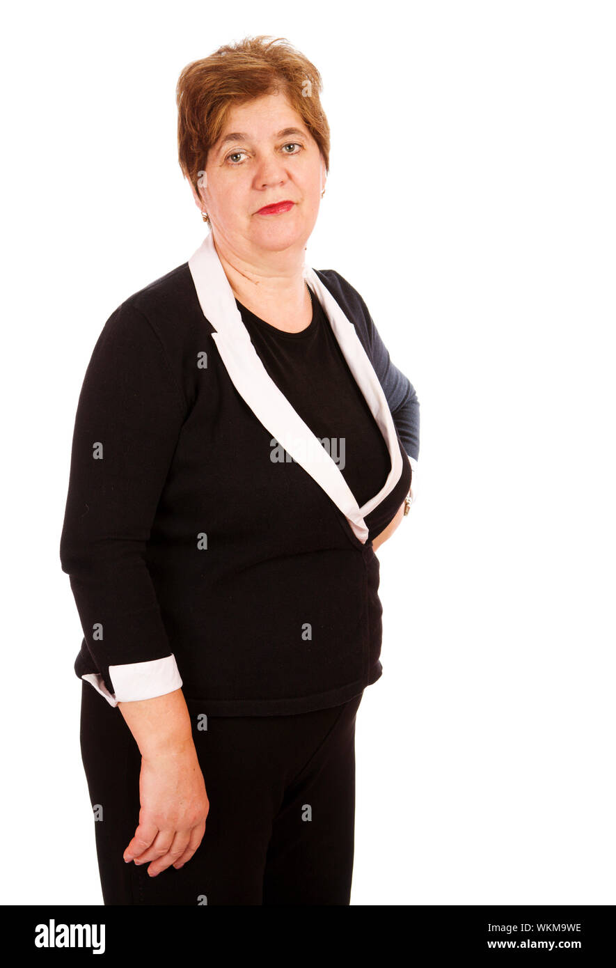 Wise senior woman smiling standing hi-res stock photography and images ...