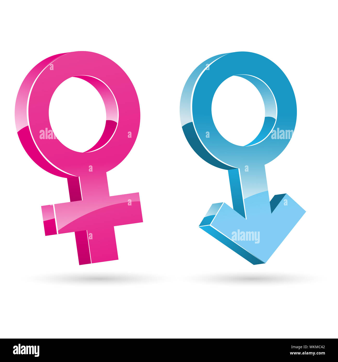 illustration of male female icons on white background Stock Photo - Alamy