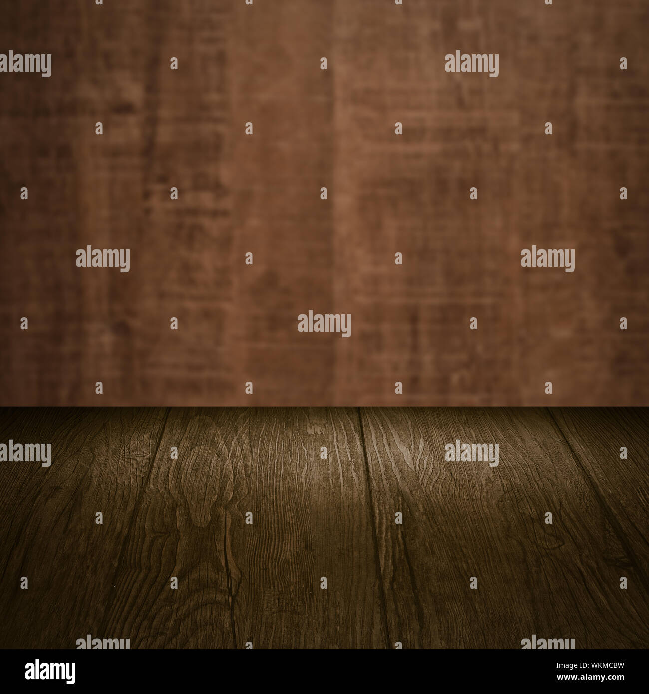 Wood background - table with wooden wall Stock Photo - Alamy