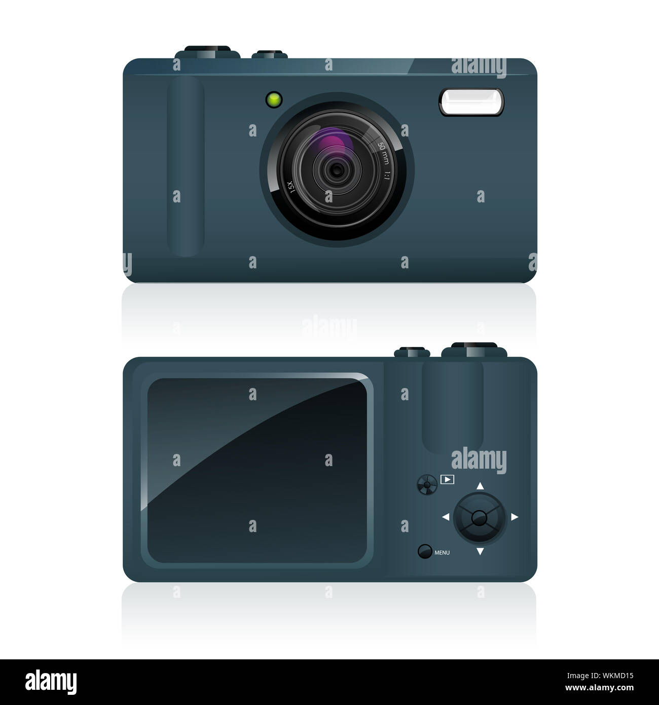 illustration of camera on white background Stock Photo - Alamy