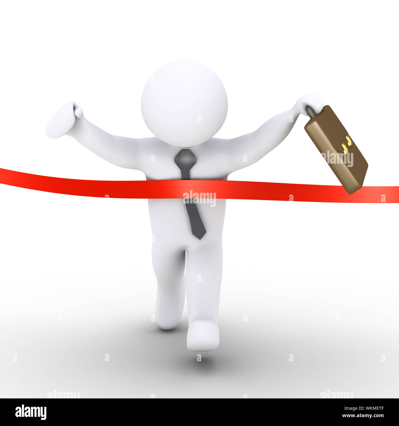 3d man finish race concept hi-res stock photography and images - Alamy