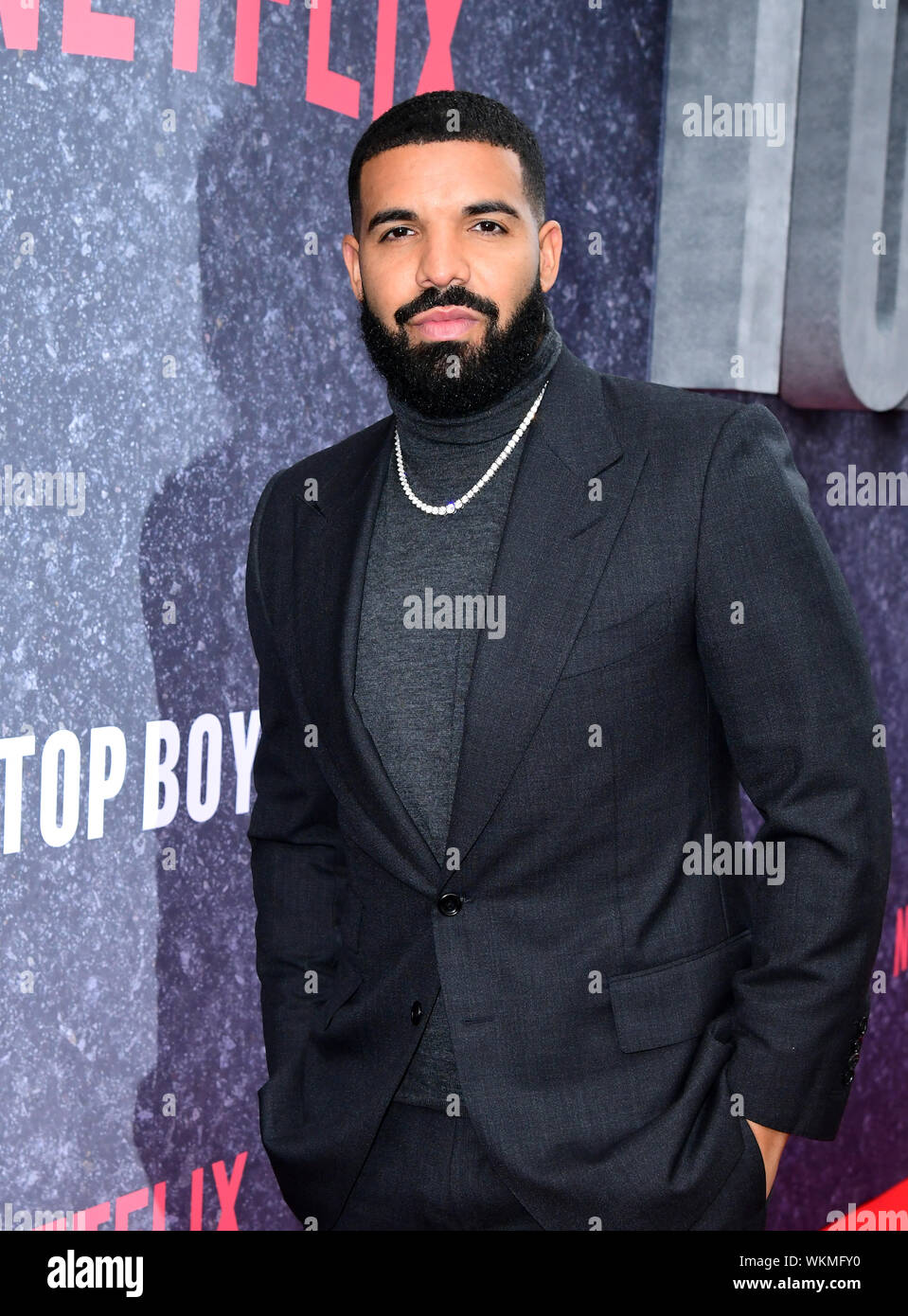 Drake attending uk premiere top boy hackney picturehouse hi-res stock ...
