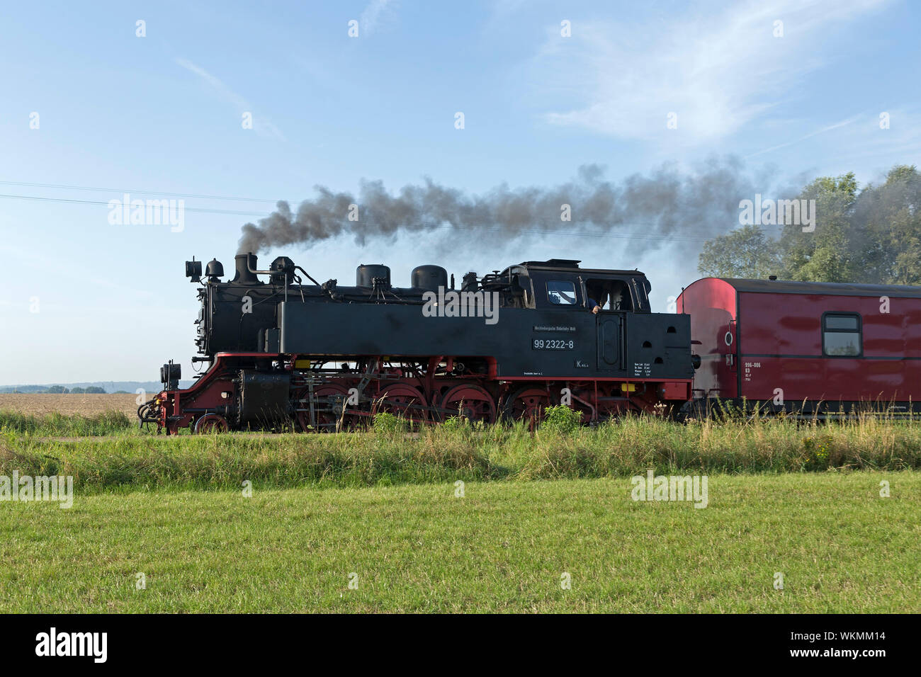 Train with steam locomotive hi-res stock photography and images - Alamy