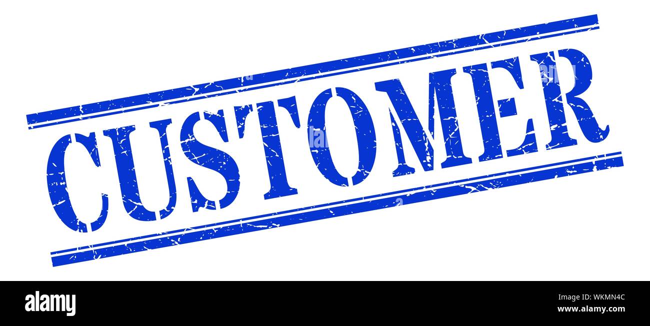 customer stamp. customer square grunge sign. customer Stock Vector ...