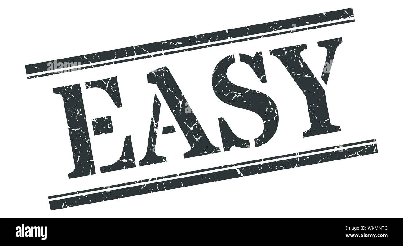 easy stamp. easy square grunge sign. easy Stock Vector Image & Art - Alamy