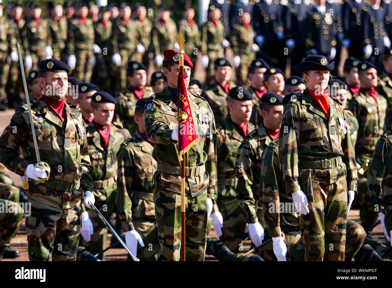 Welcoming ceremony for the new pupils at French Military Health School ...