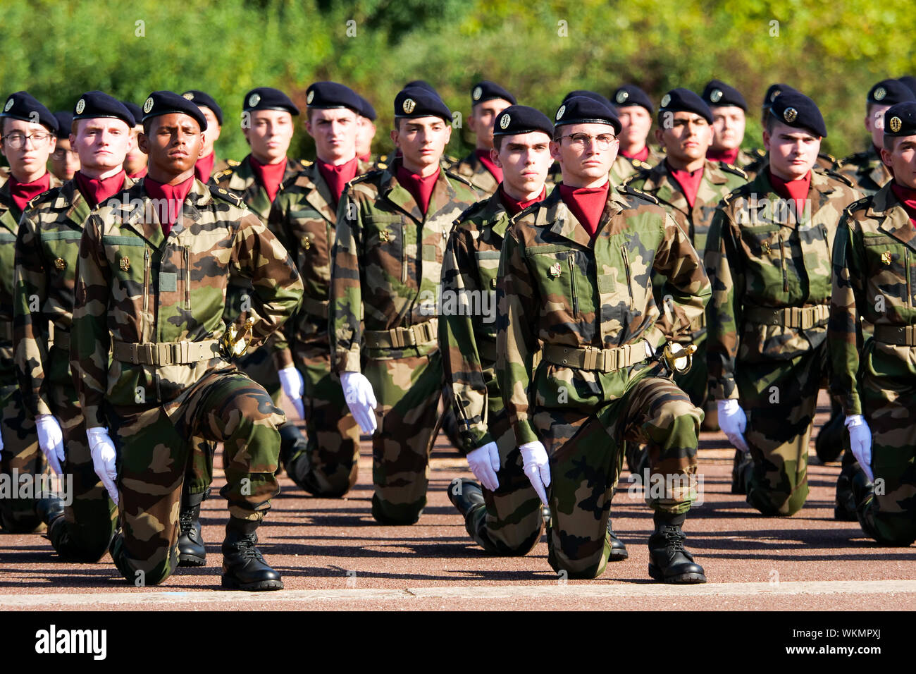 Welcoming ceremony for the new pupils at French Military Health School ...