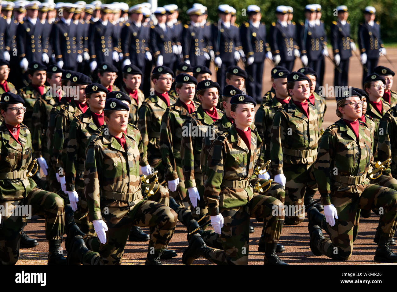 Welcoming ceremony for the new pupils at French Military Health School ...