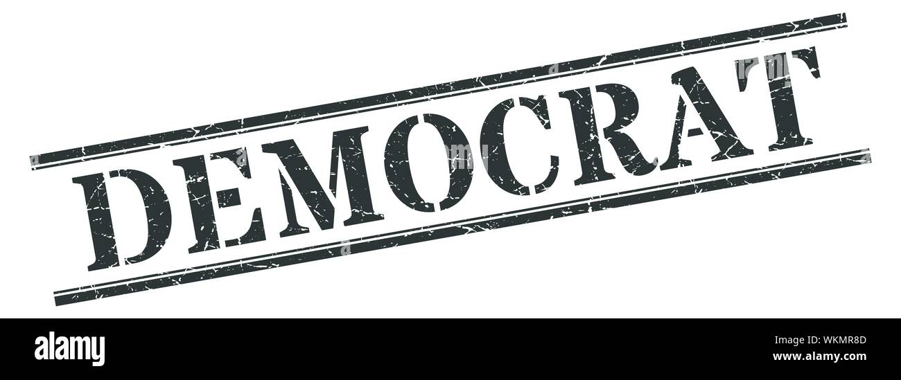 democrat stamp. democrat square grunge sign. democrat Stock Vector ...