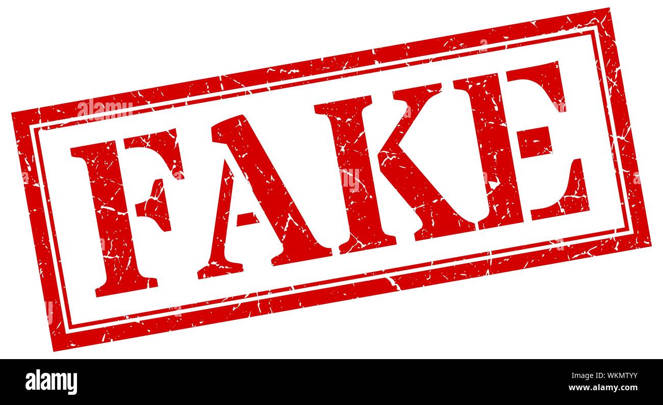 fake stamp. fake square grunge sign. fake Stock Vector Image & Art - Alamy