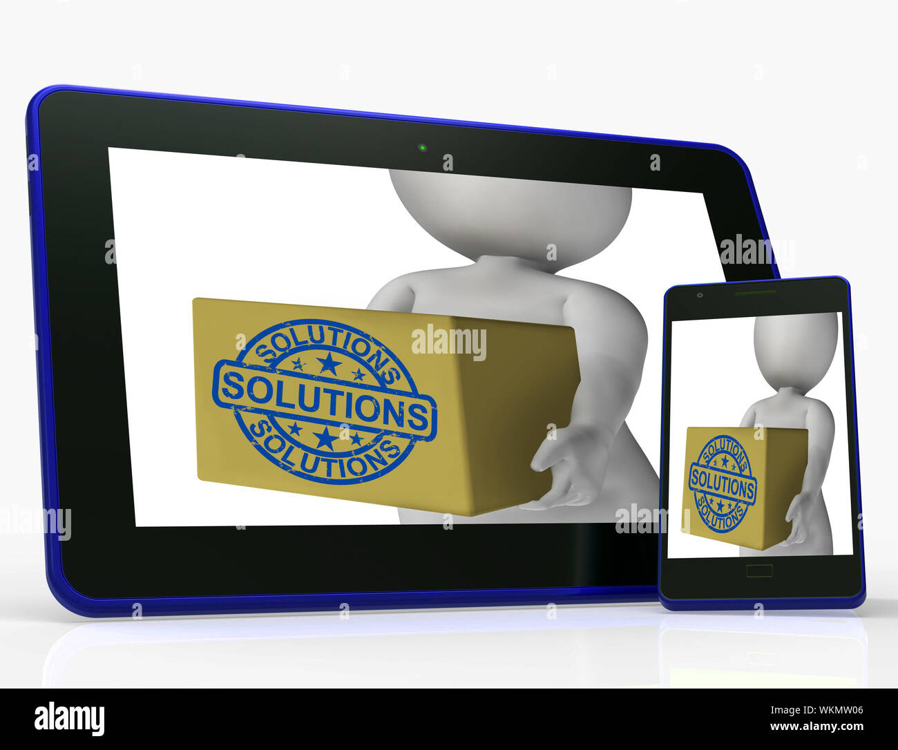 Solutions Box Meaning Solving Problems And Improvement Stock Photo - Alamy