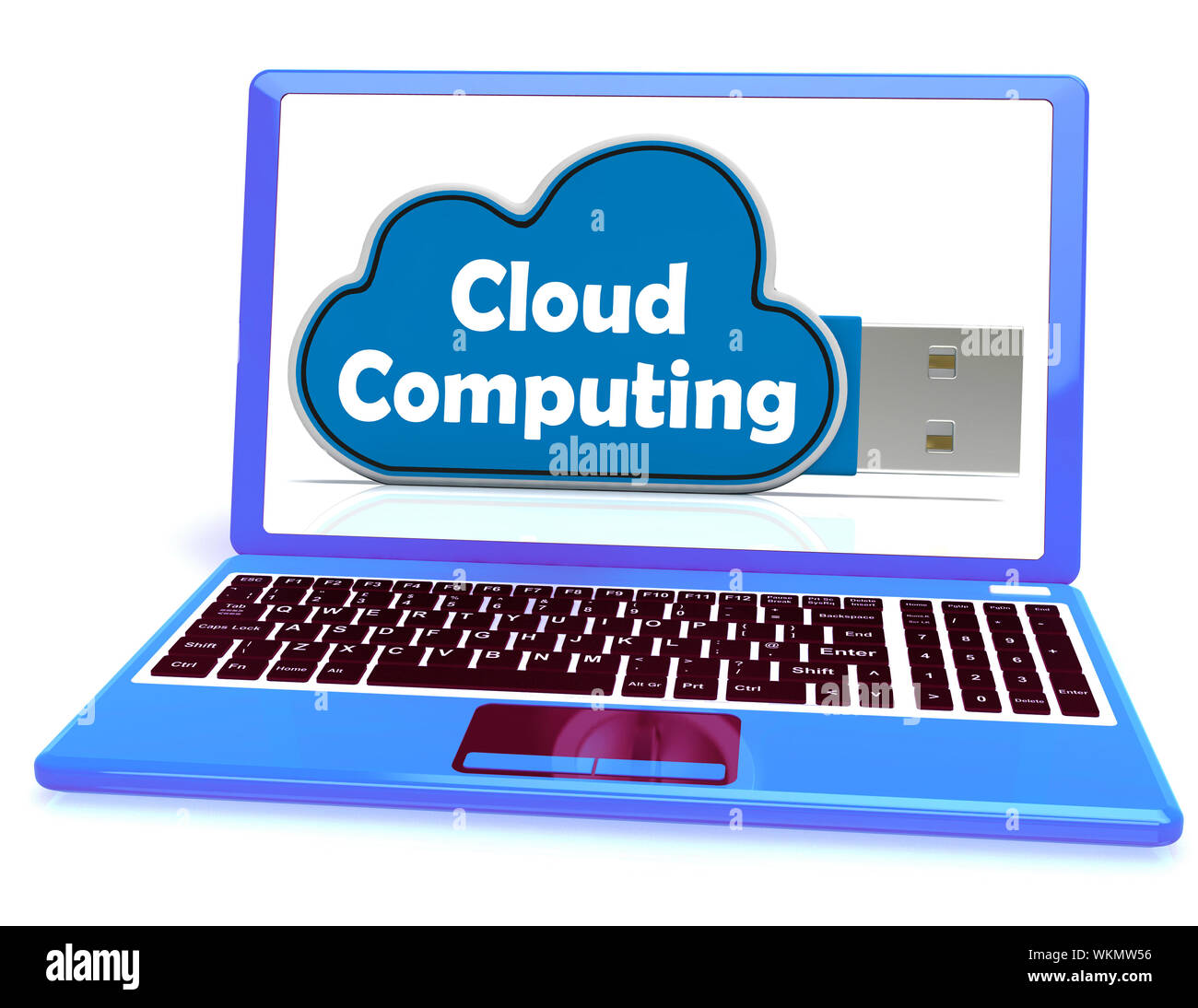 Cloud Computing Memory Meaning Computer Networks And Servers Stock ...