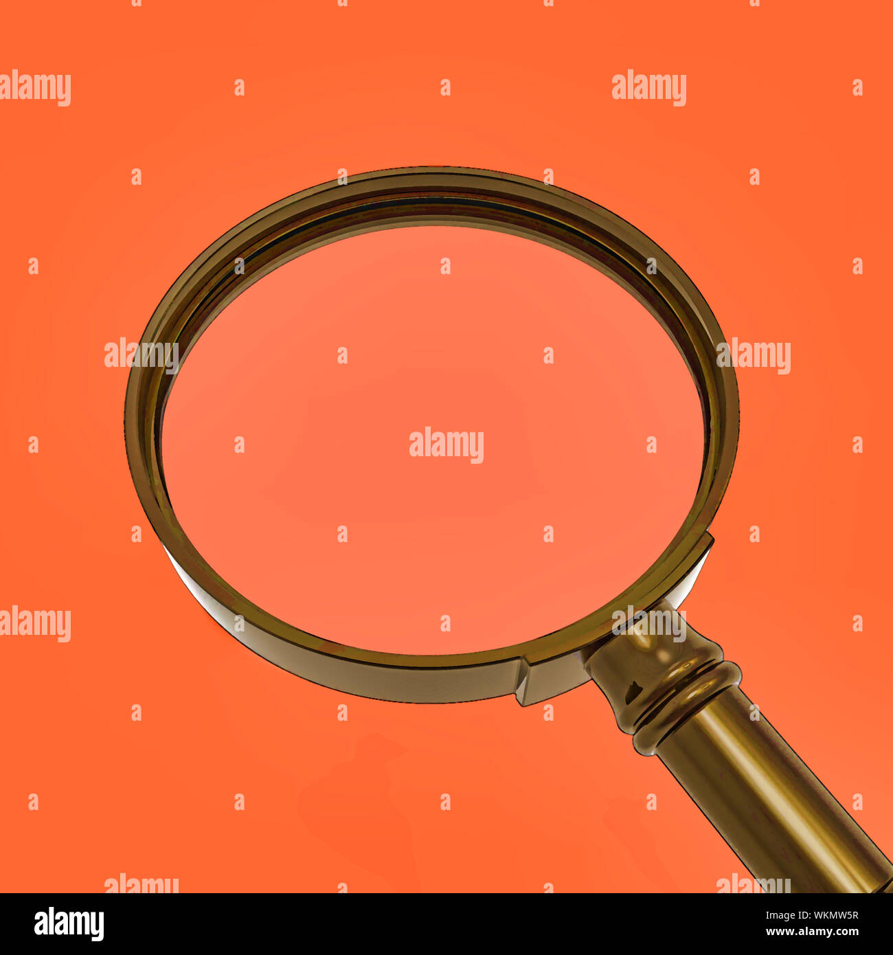 Magnifying Glass Showing Zoom Or Searches Stock Photo - Alamy