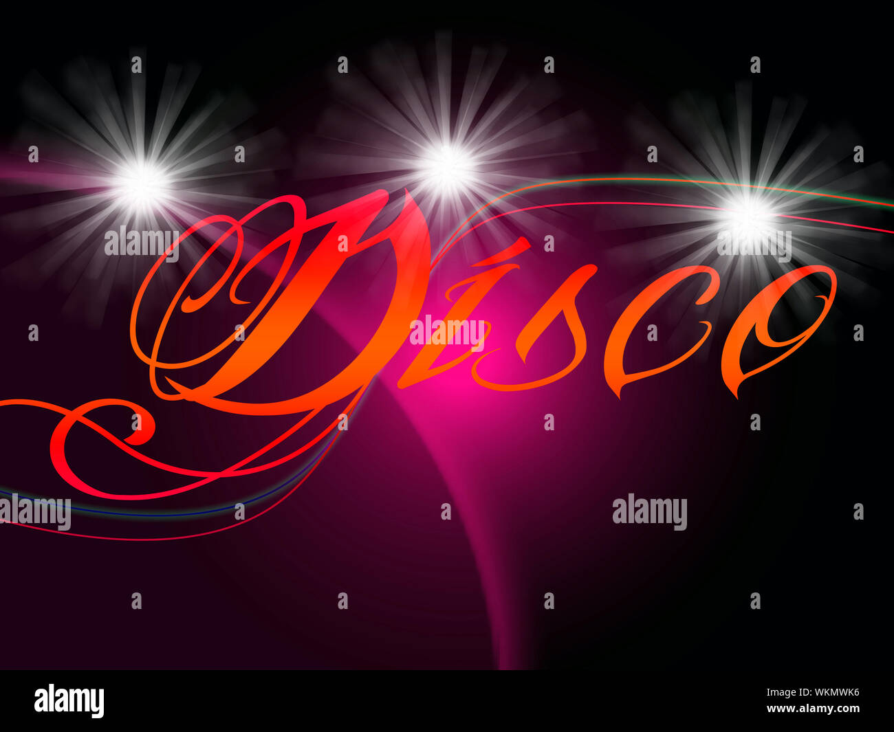 Groovy Disco Meaning Dancing Party And Music Stock Photo - Alamy