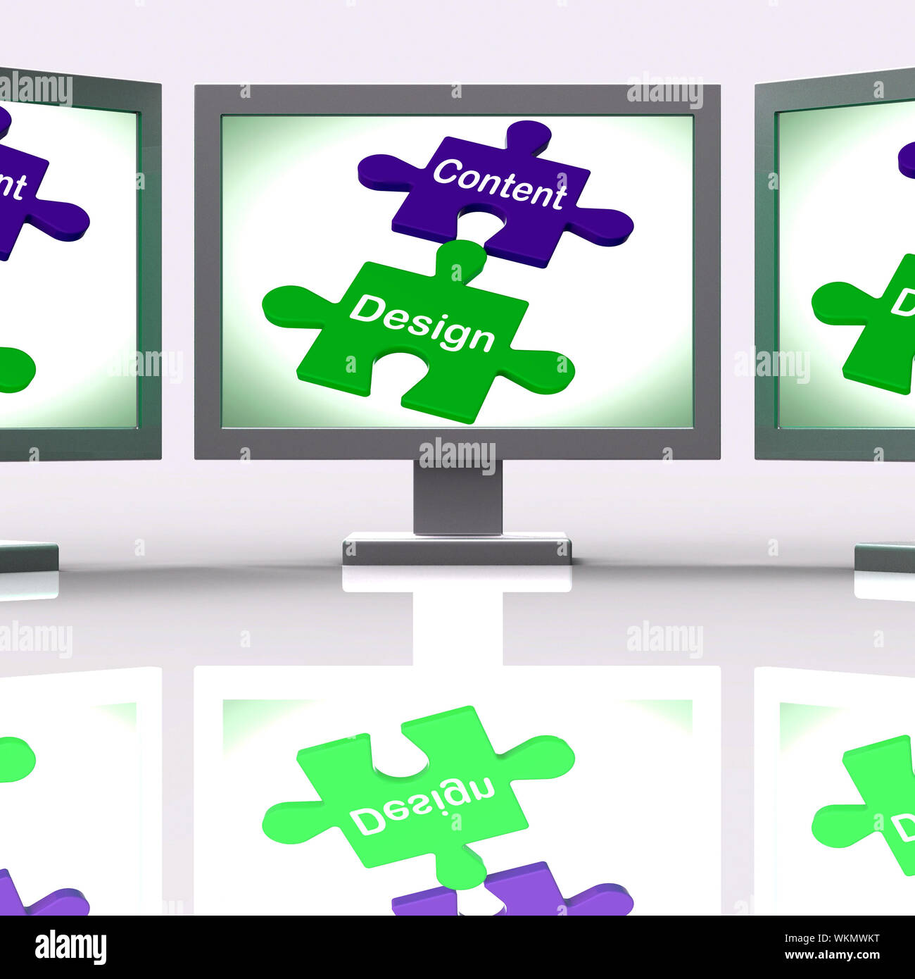 Content Design Puzzle Screen Showing Promotional Material And Layout ...